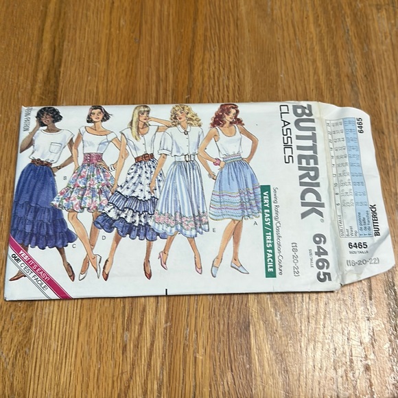 Butterick | Office | Vintage Uncut Sewing Pattern Misses Skirts | Poshmark